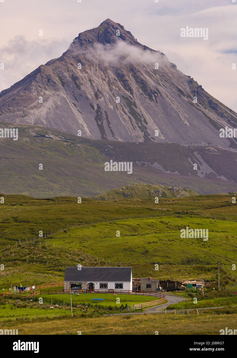 GWEENDORE, DONEGAL, IRELAND - Errigal Mountain or Mount Errigal ...