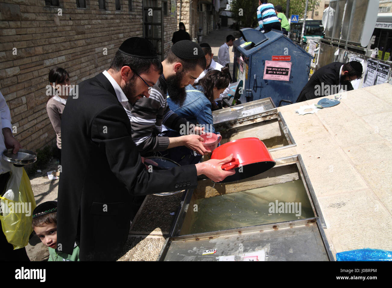 Orthodox Jews need to immerse culinary utensils in a container with ...