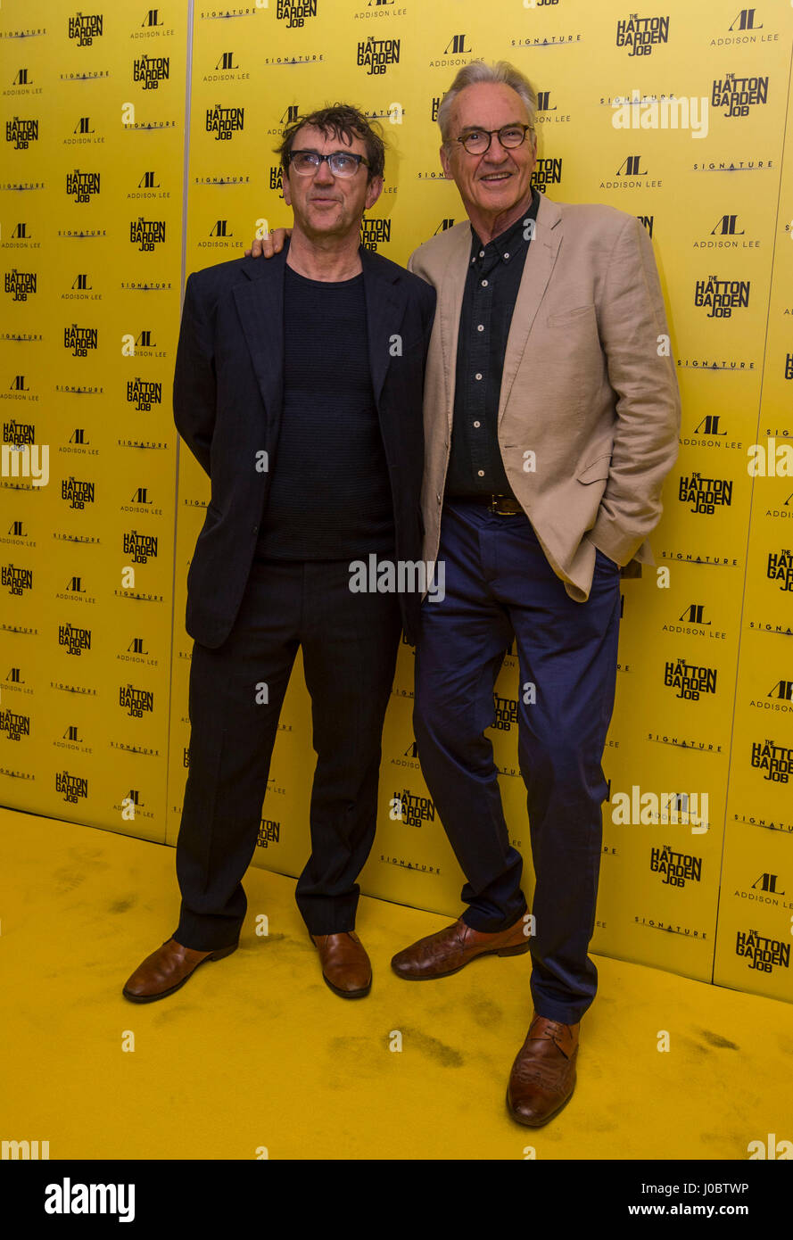 Larry Lamb and Phil Daniels (left) attends the world premiere of The ...