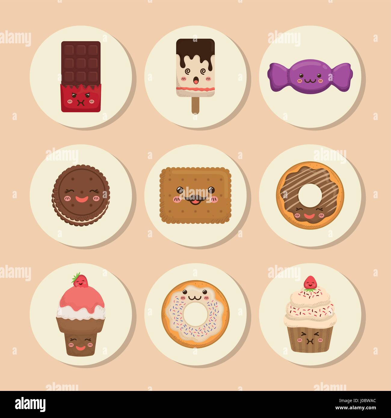 Sweet dessert cartoon Stock Vector Image & Art - Alamy