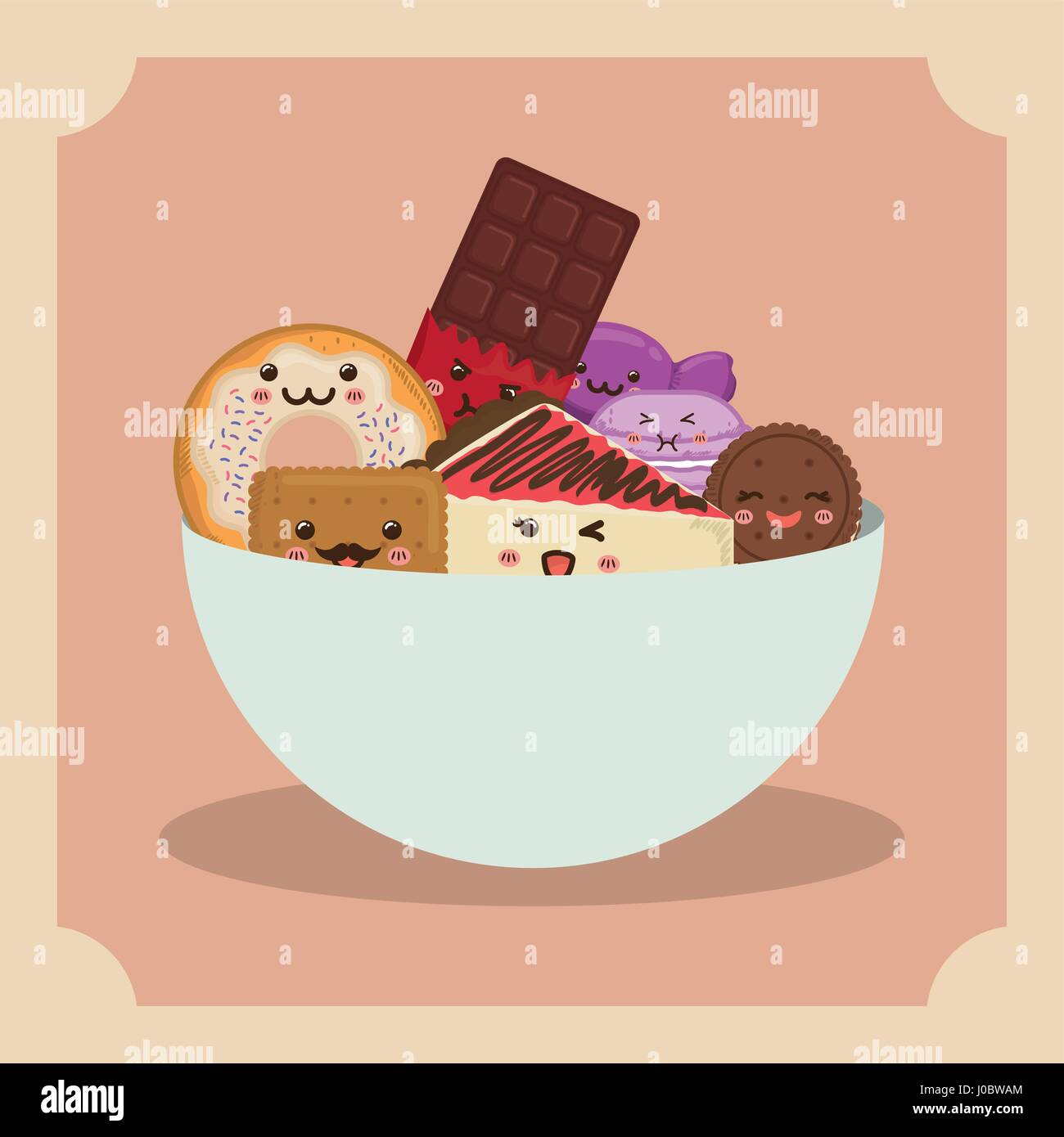Sweet dessert cartoon Stock Vector Image & Art - Alamy