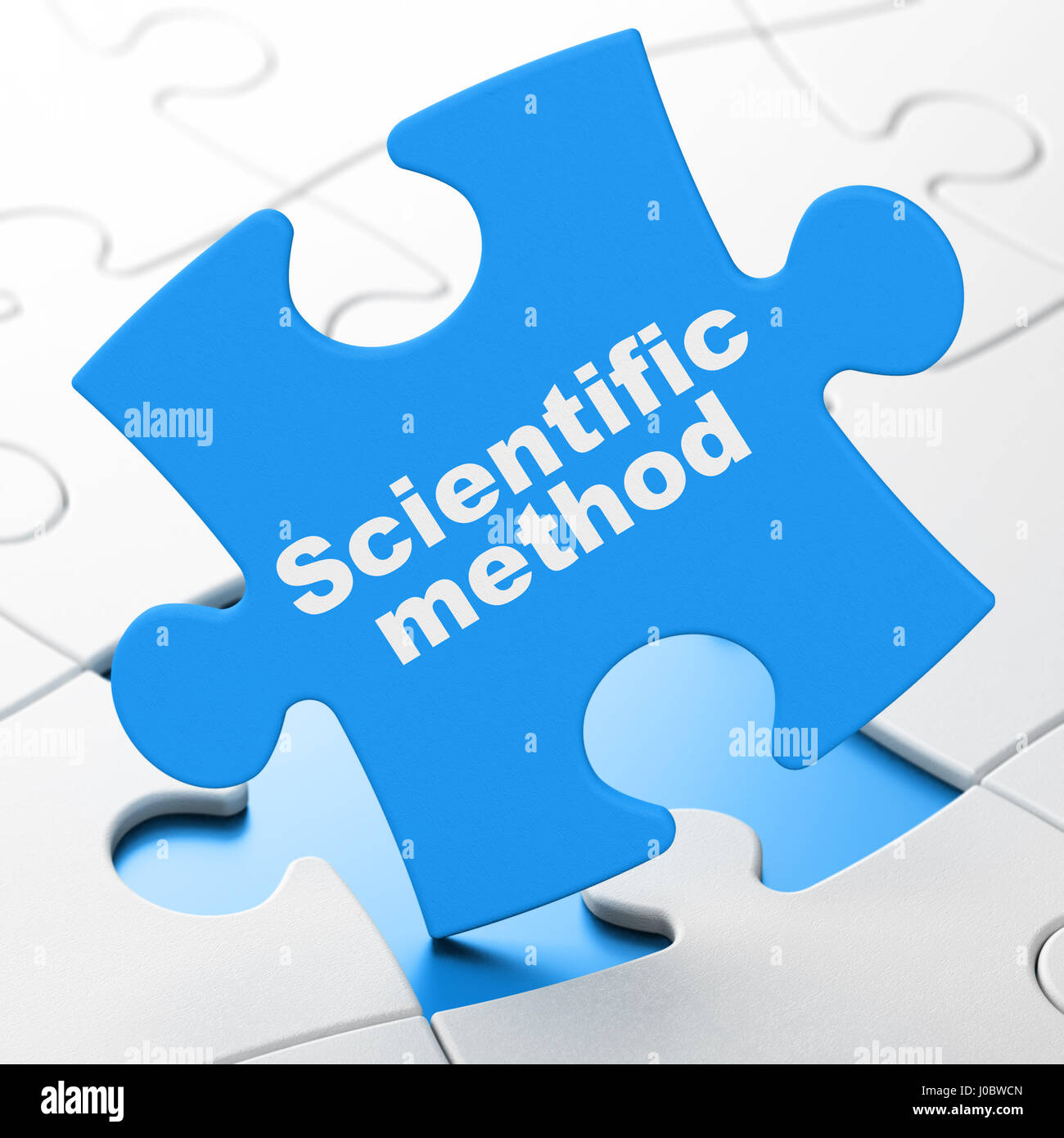 Science concept: Scientific Method on puzzle background Stock Photo - Alamy