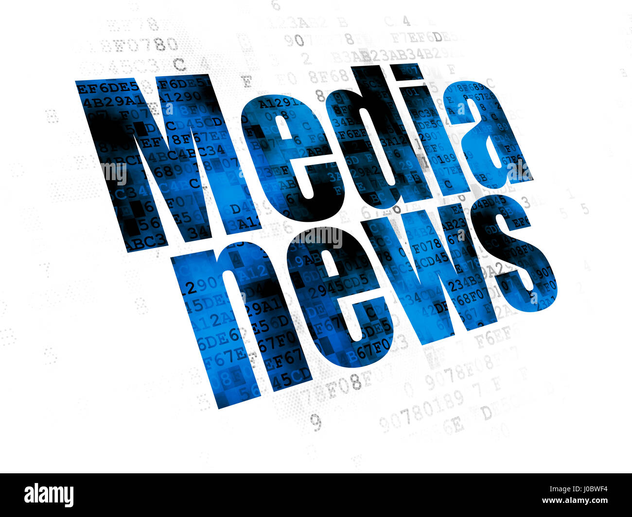 News concept: Media News on Digital background Stock Photo - Alamy