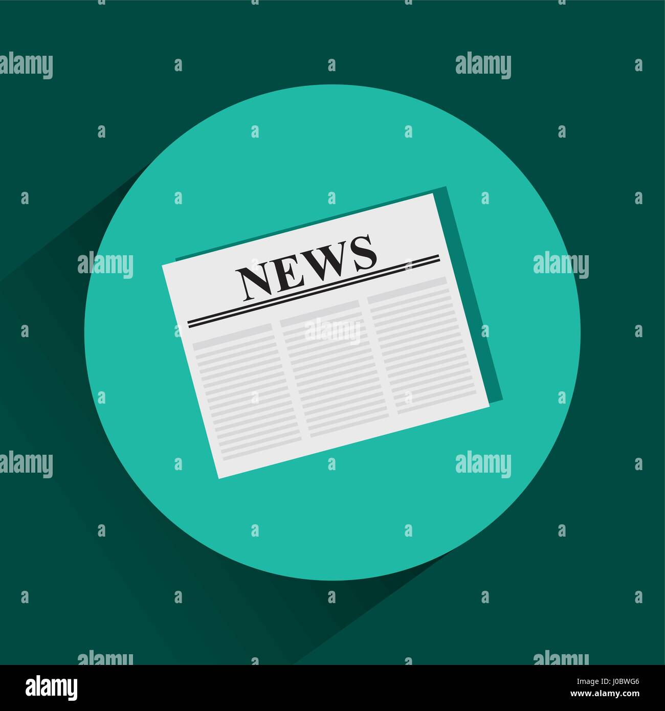 Newspaper round symbol Stock Vector Image & Art - Alamy