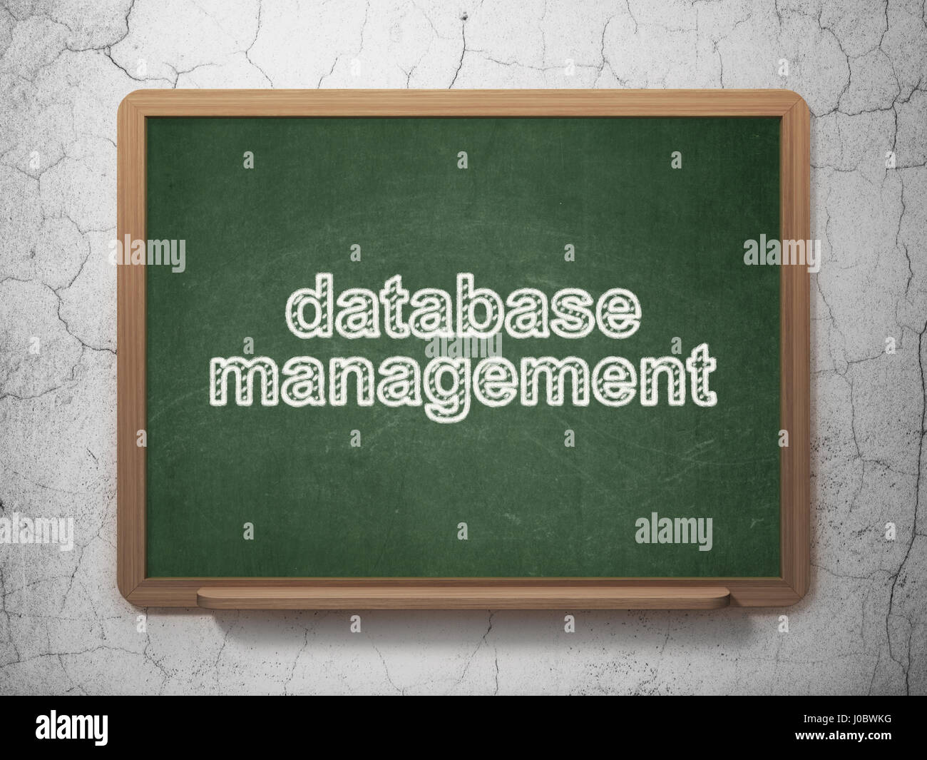 Database concept: Database Management on chalkboard background Stock Photo - Alamy