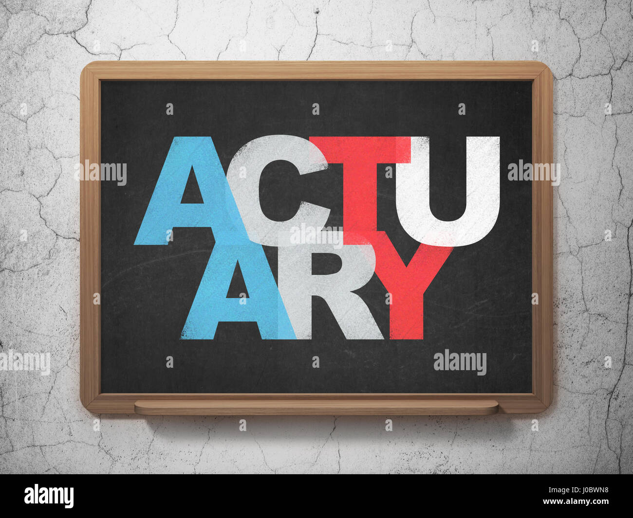 Insurance concept: Actuary on School board background Stock Photo - Alamy