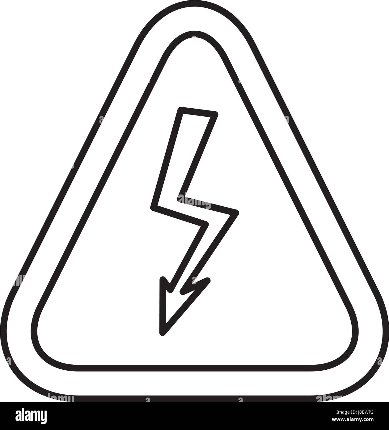 High voltage sign Stock Vector Image & Art - Alamy