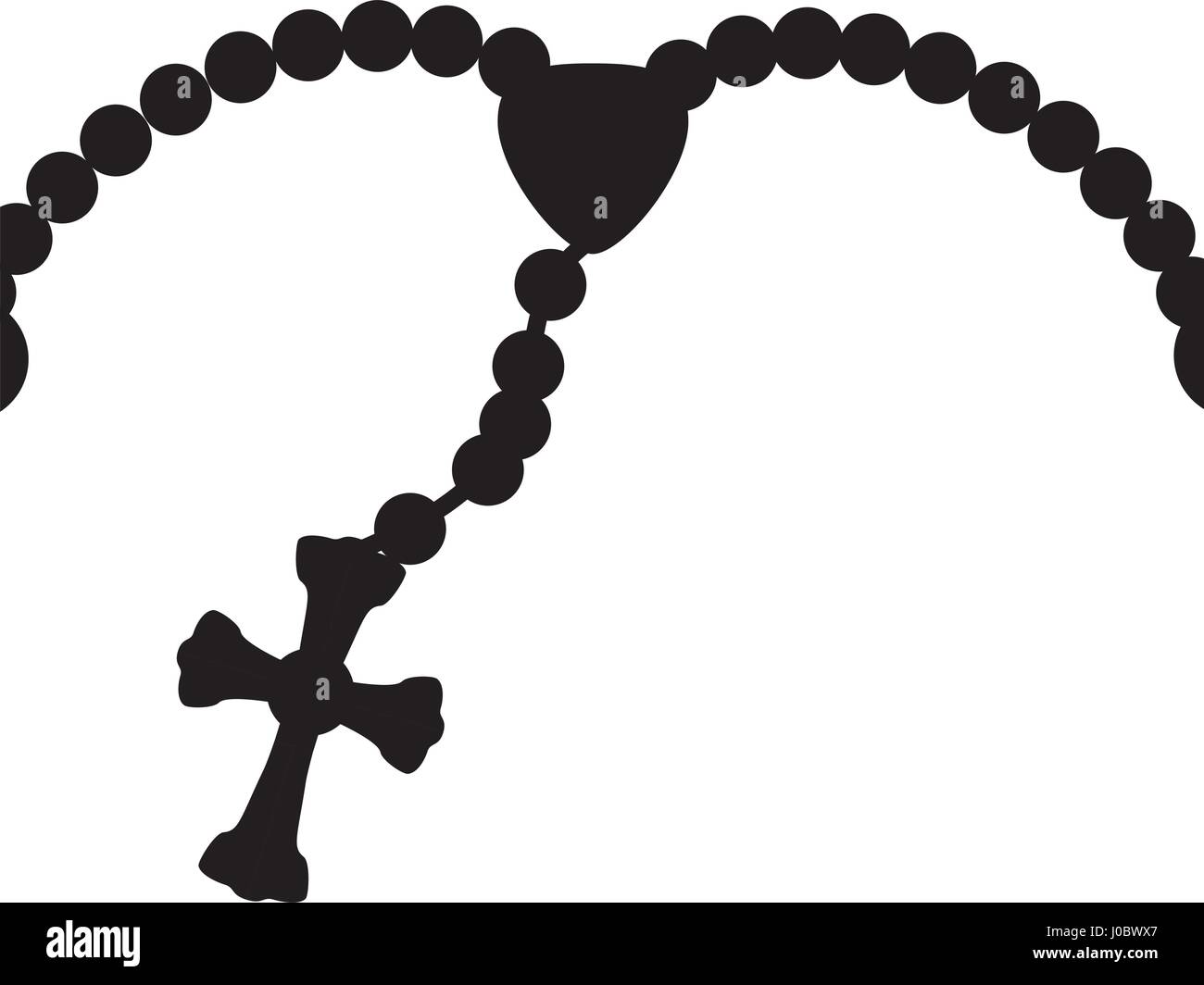 Rosary catholic faith Stock Vector Image & Art - Alamy