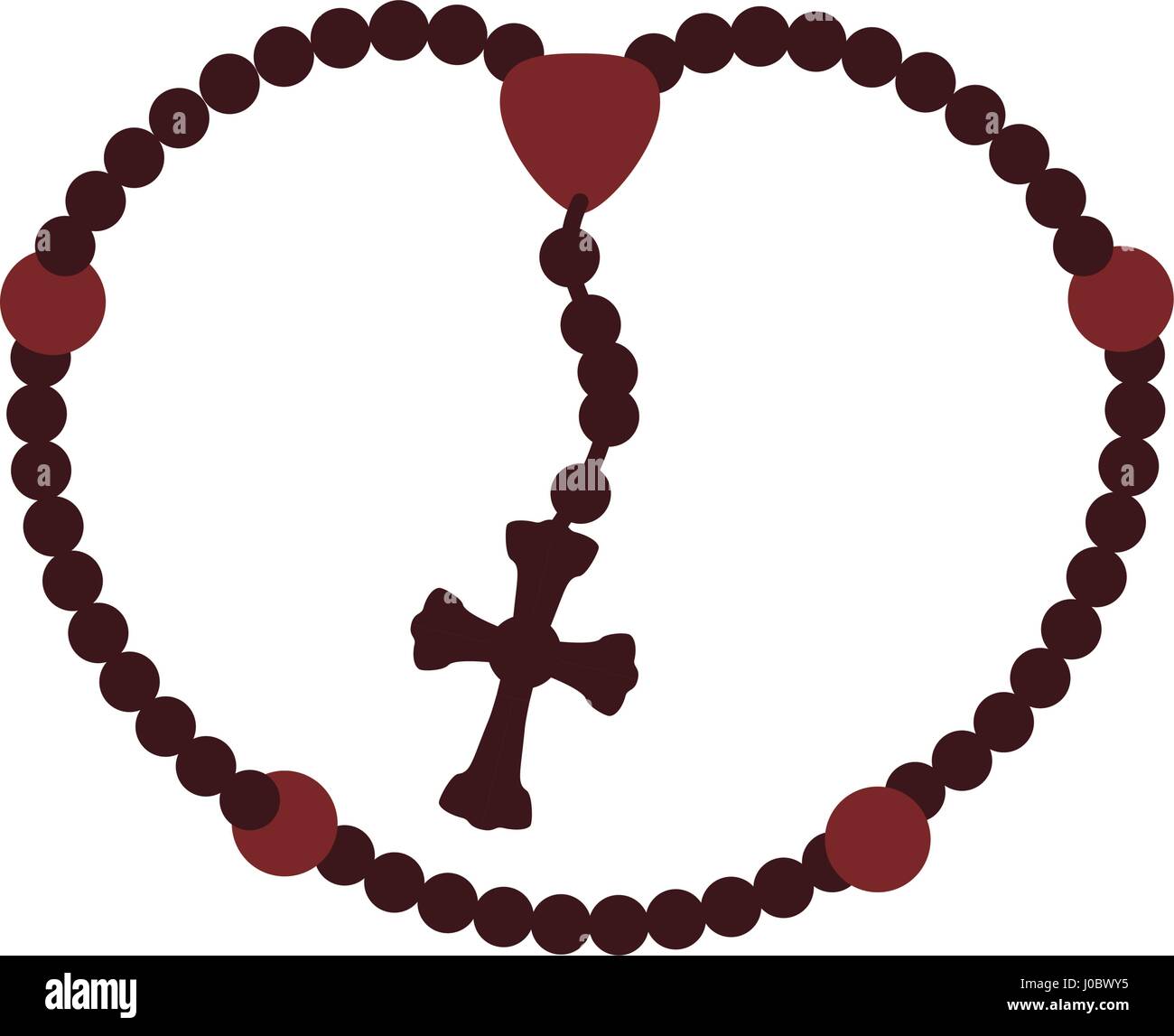 Rosary catholic faith Stock Vector Image & Art - Alamy