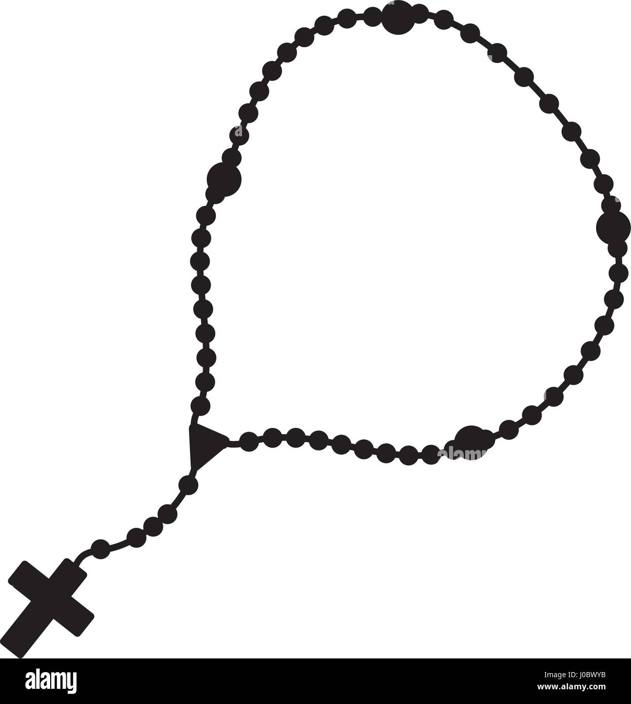 Rosary catholic faith Stock Vector Image & Art - Alamy