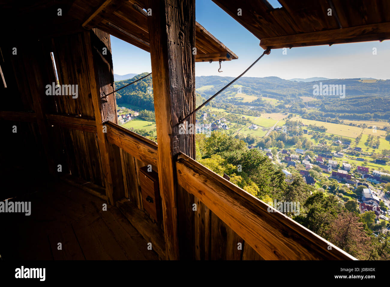 Beautiful Stramberk in Czech republic. View from famous tower Stock ...