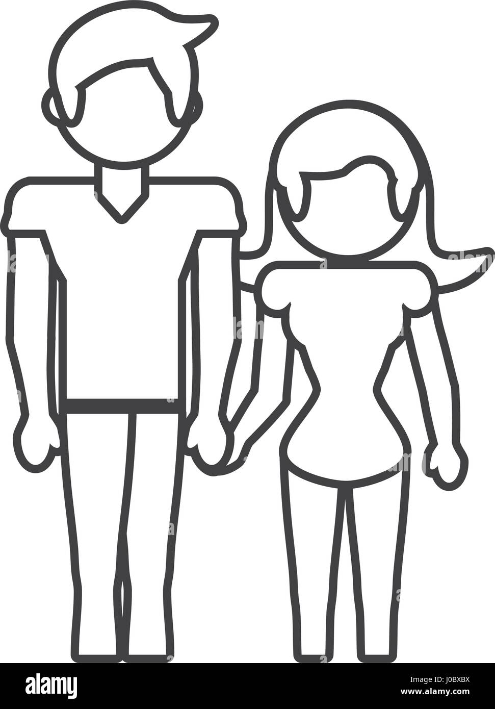 Couple anniversary beach Stock Vector Images - Alamy