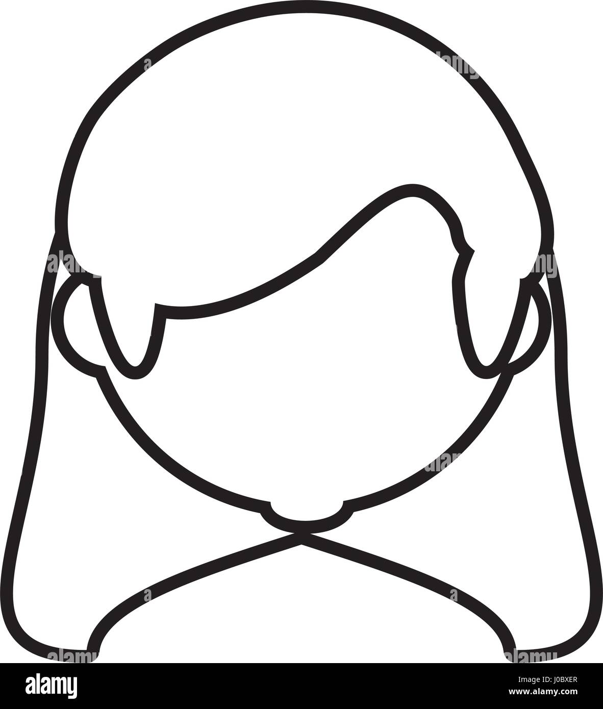 Female Head Profile Outline
