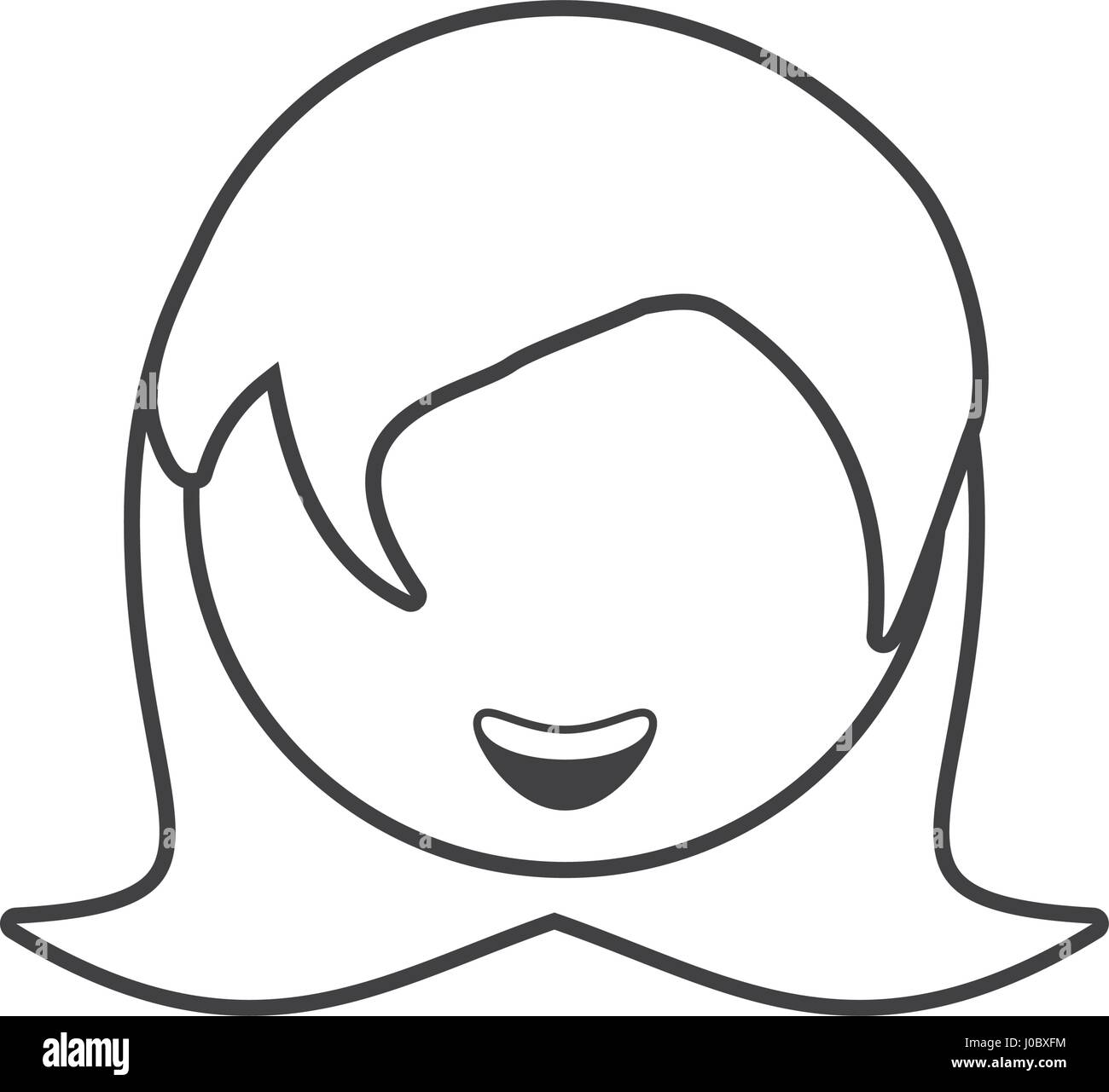 Female Head Profile Outline
