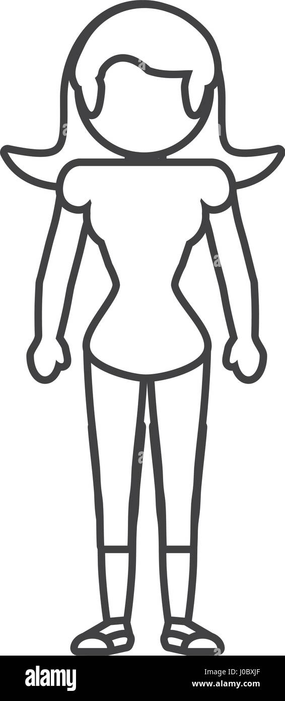 Body Outline Template Woman