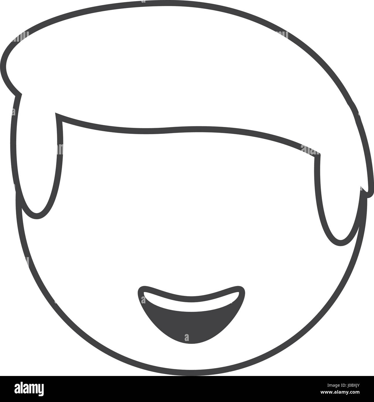 head boy male outline Stock Vector Image & Art - Alamy