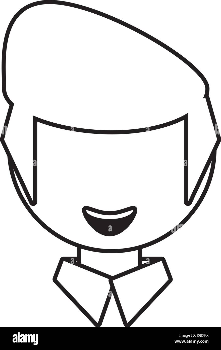 head boy male outline Stock Vector Image & Art - Alamy