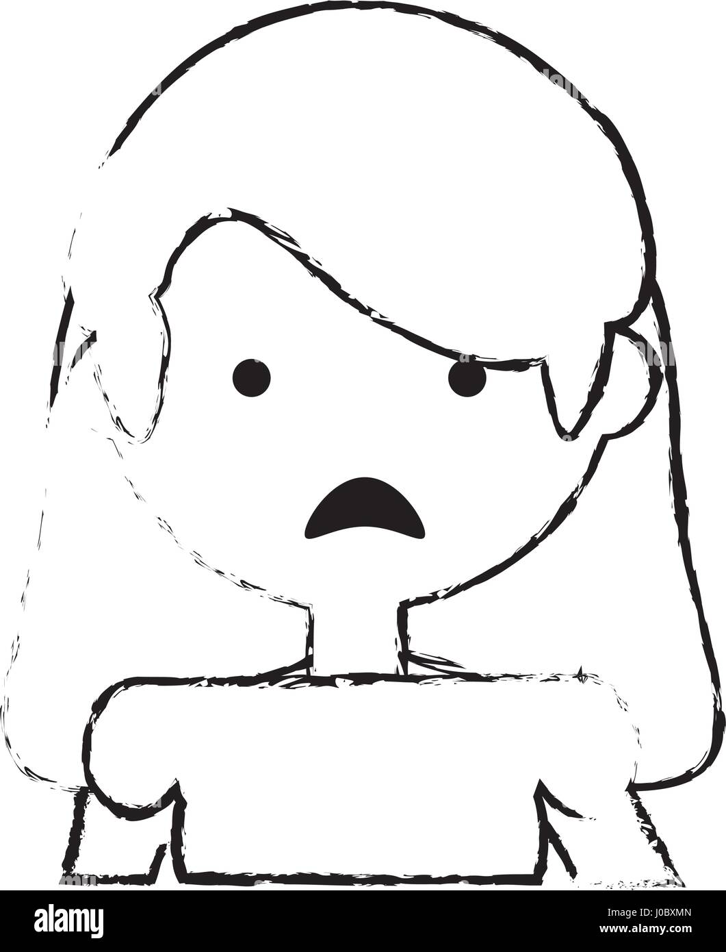 skecth mother sad face Stock Vector Image & Art - Alamy