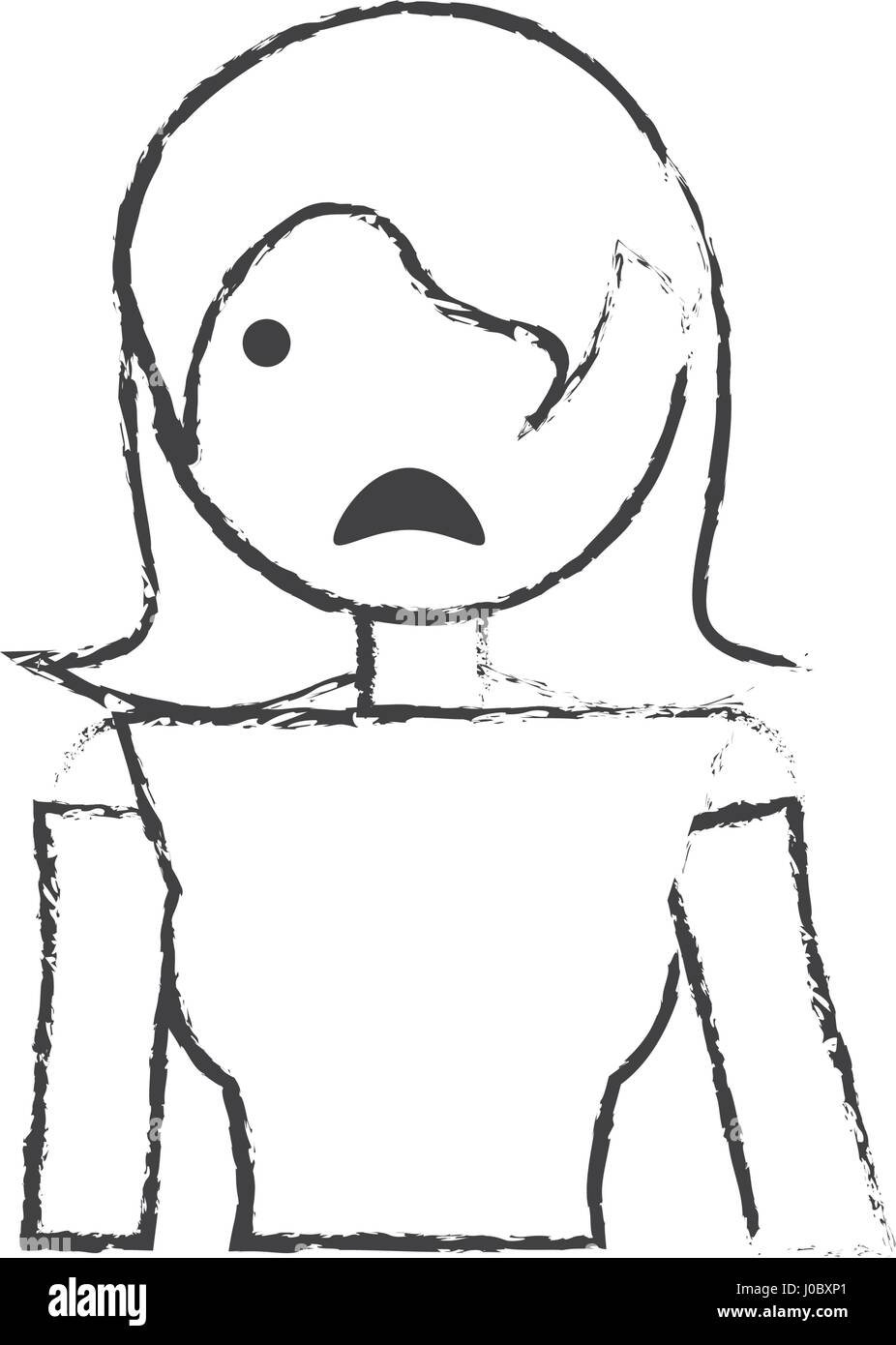 skecth mother sad face Stock Vector Image & Art - Alamy