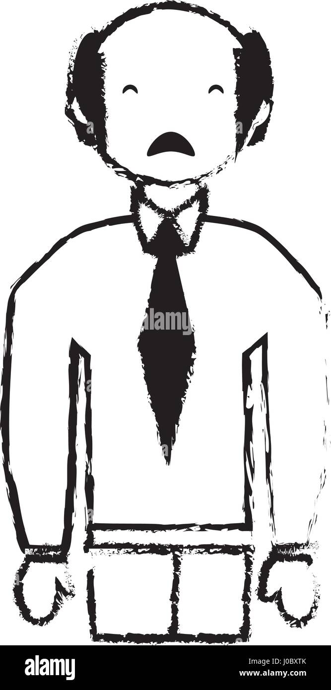 skecth man bald sad face Stock Vector Image & Art - Alamy