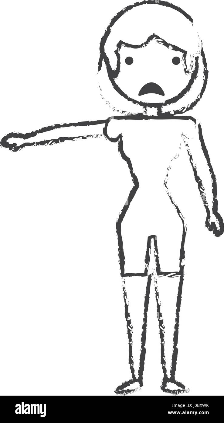 sketch female mom sad Stock Vector Image & Art - Alamy