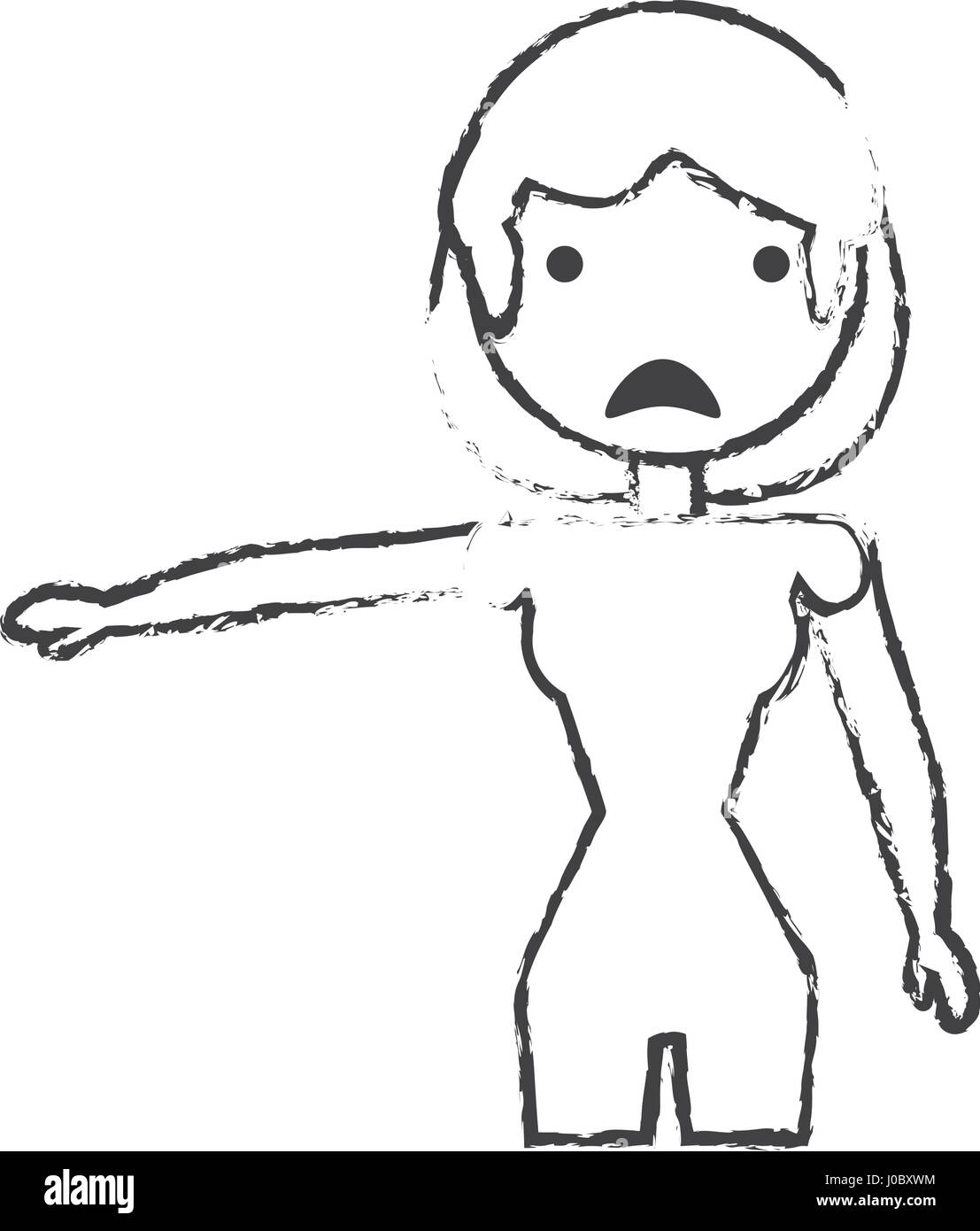 sketch female mom sad Stock Vector Image & Art - Alamy