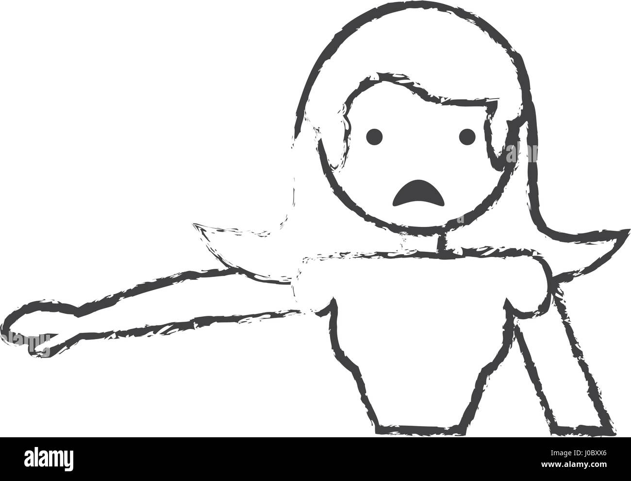 sketch female mom sad Stock Vector Image & Art - Alamy