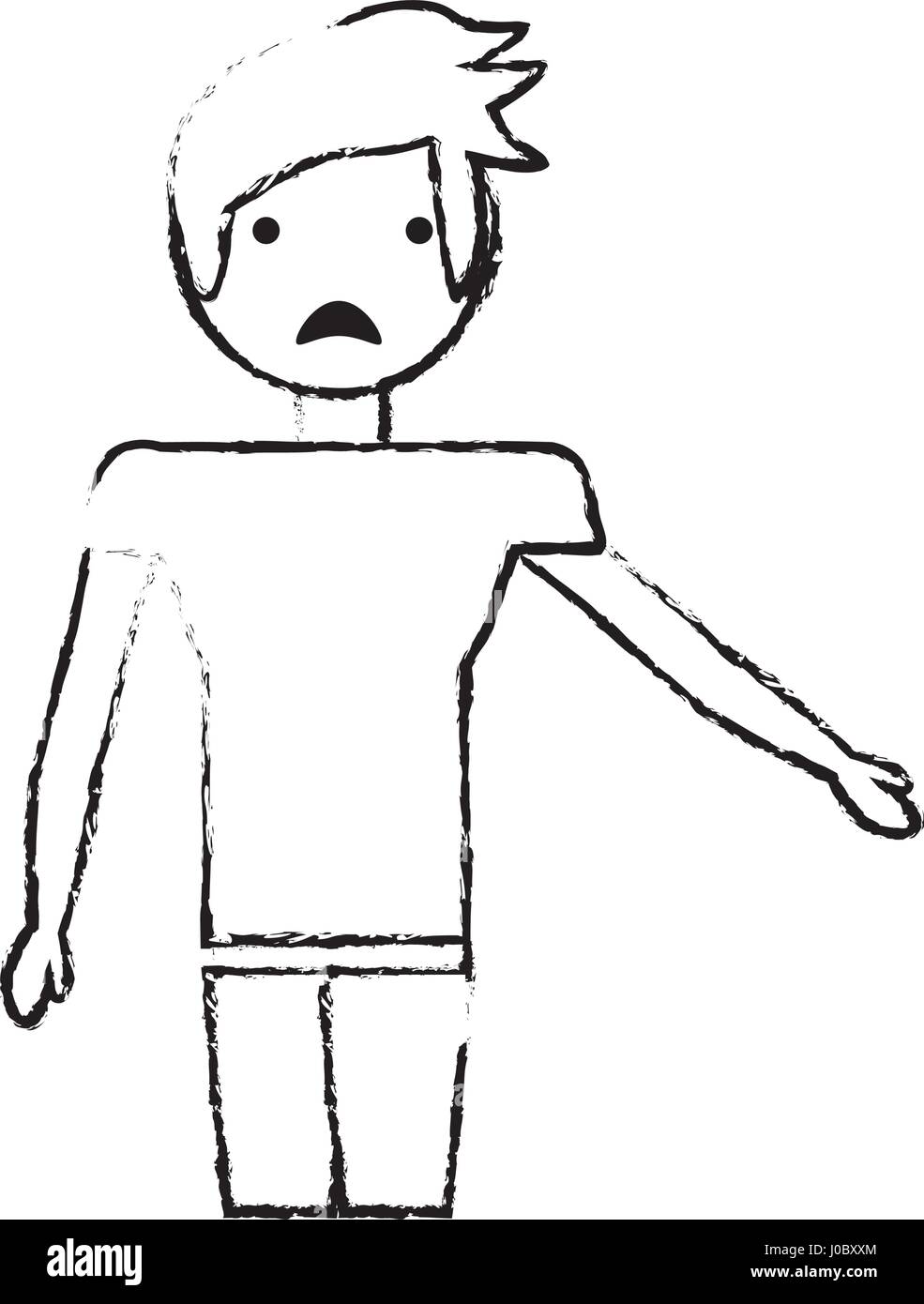 skecth boy son sad face Stock Vector Image & Art - Alamy