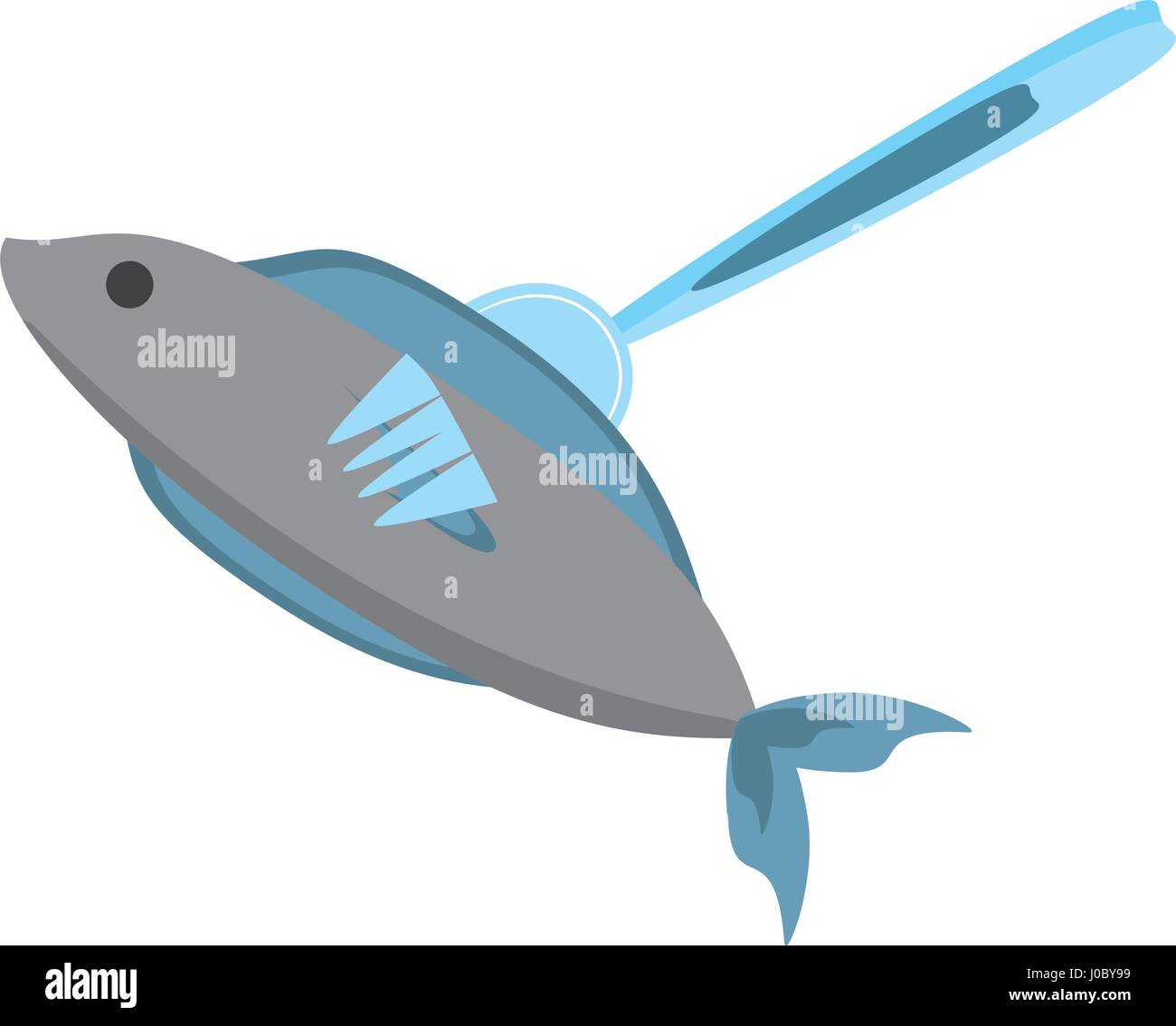 fish fork food picnic Stock Vector Image & Art - Alamy