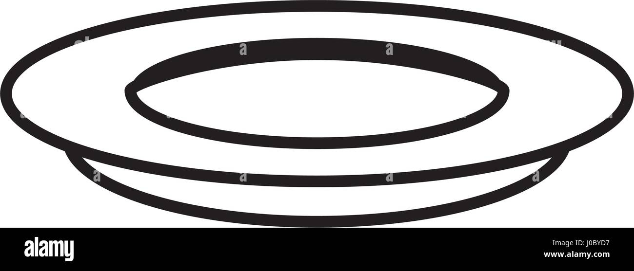 dish plate food outline Stock Vector Image & Art - Alamy