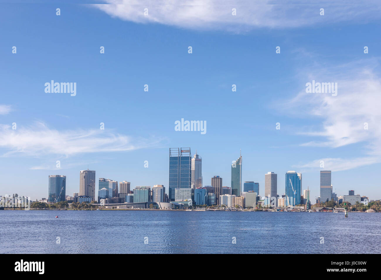 Skyline of Perth City at late afternoon, West Australia Stock Photo - Alamy