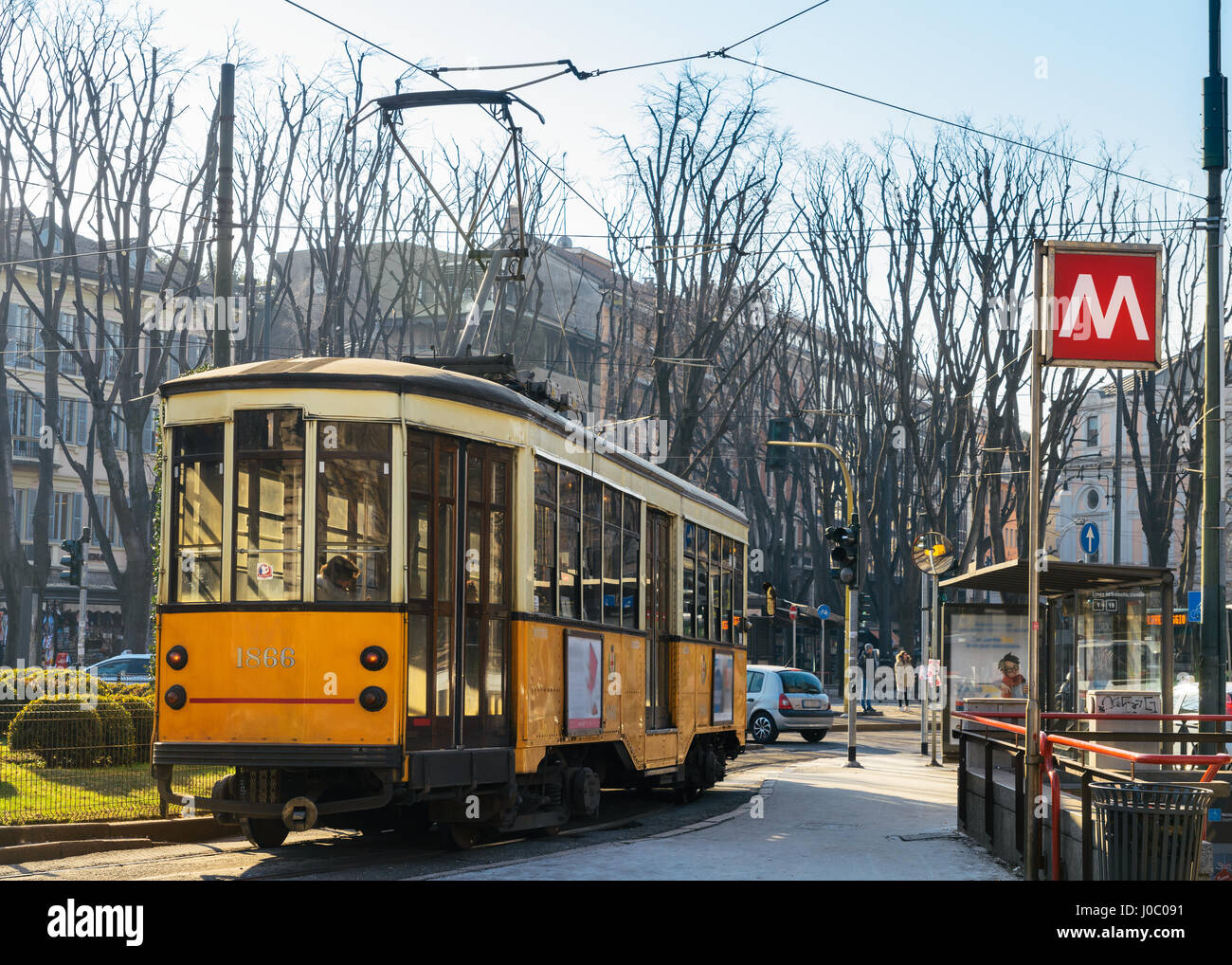 Tram milan hi-res stock photography and images - Alamy