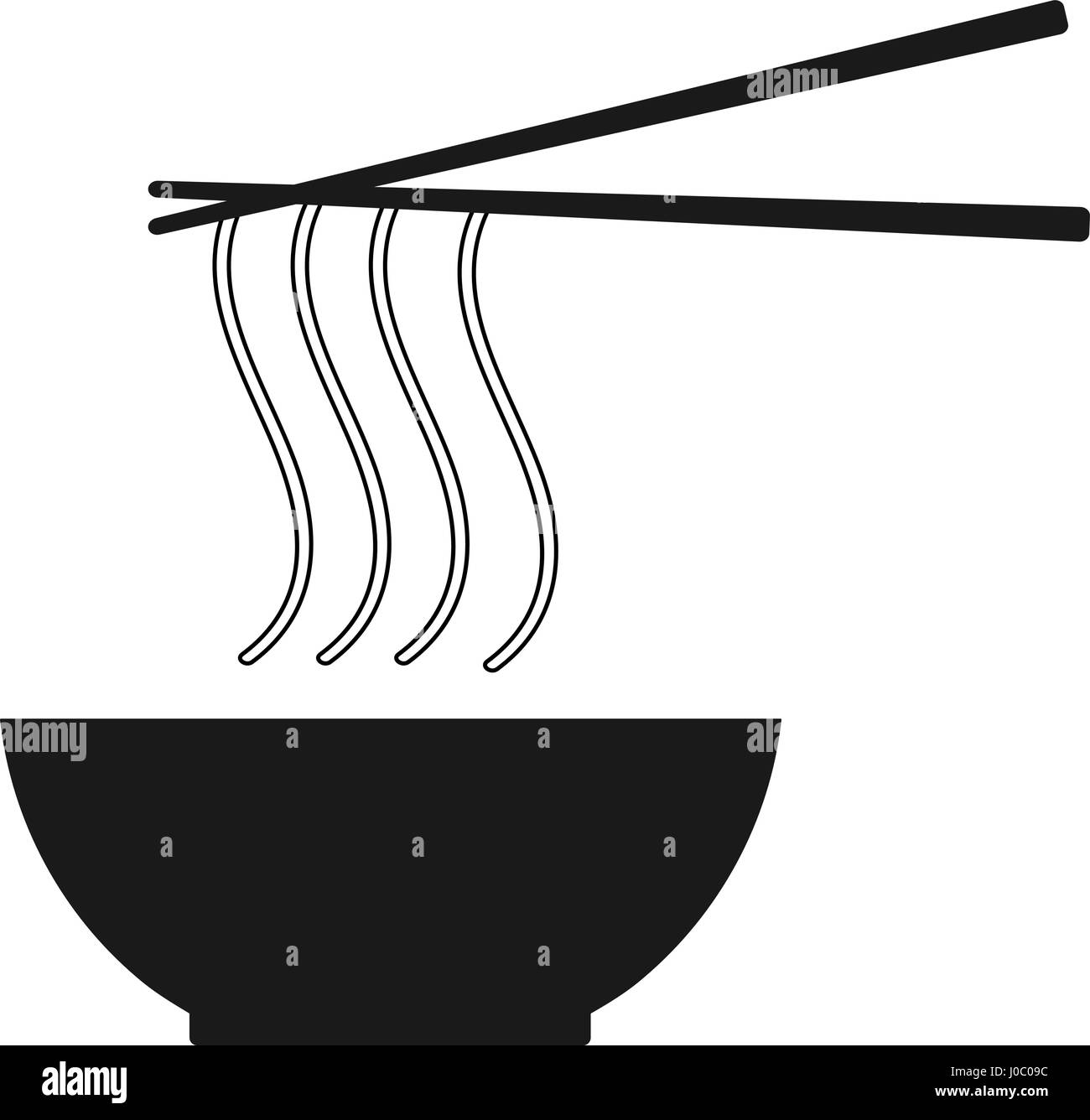 Japanese food udon noodle Stock Vector Images - Alamy