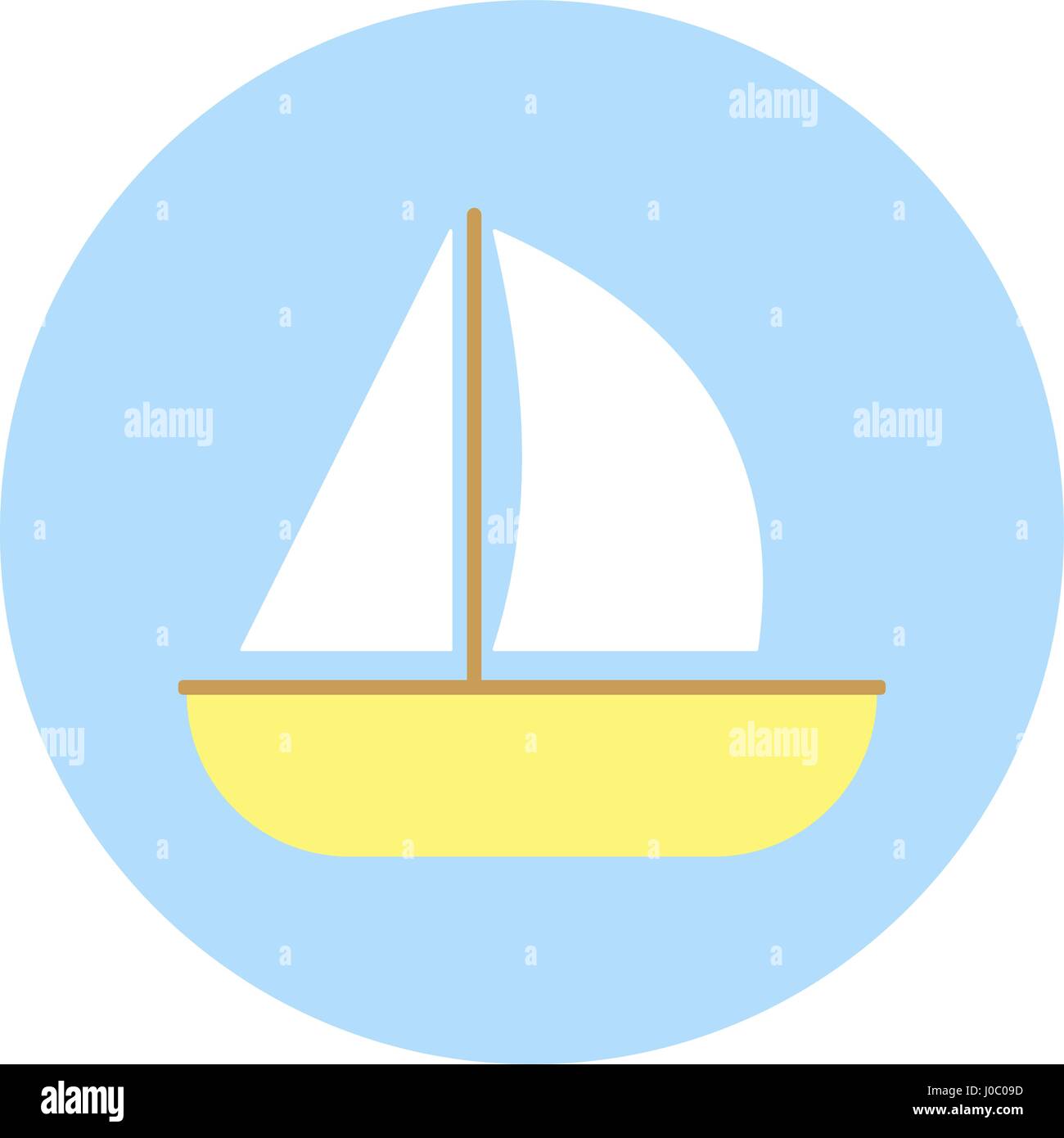 Small sailboat Stock Vector Images - Alamy