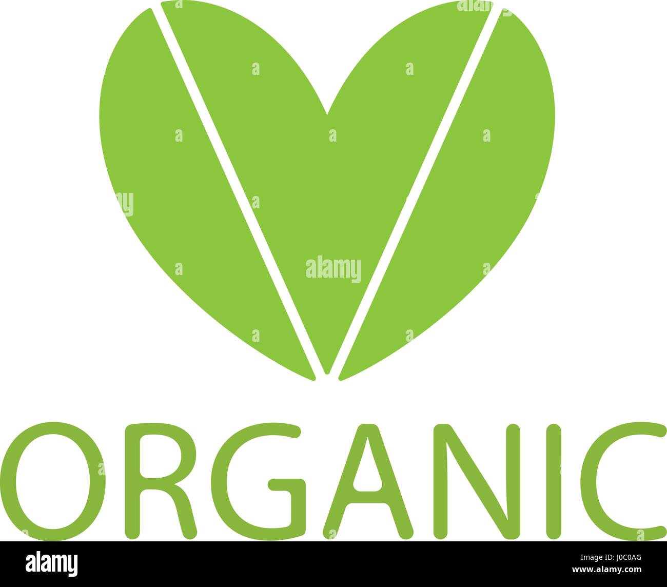 Green heart logo Stock Vector Images - Alamy