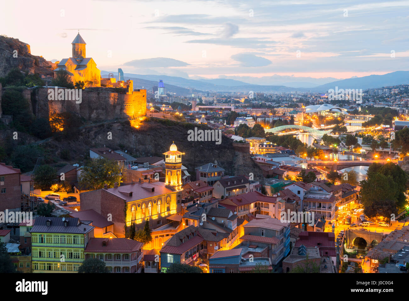 Night tbilisi hi-res stock photography and images - Alamy