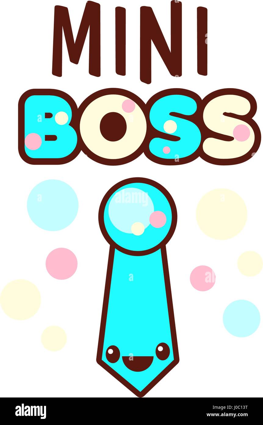 The vector illustration of blue ribbon and the mini boss text with ...