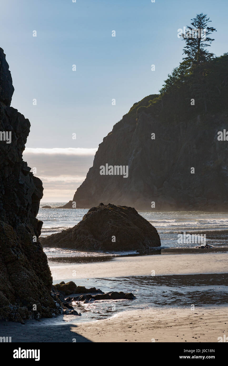 Ruby Beach in the Olympic National Park, UNESCO World Heritage Site ...