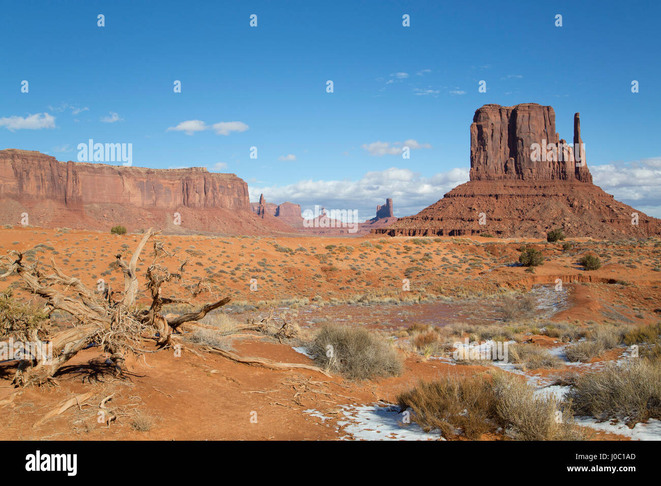 West Mitten Butte, Monument Valley Navajo Tribal Park, Utah, USA Stock ...