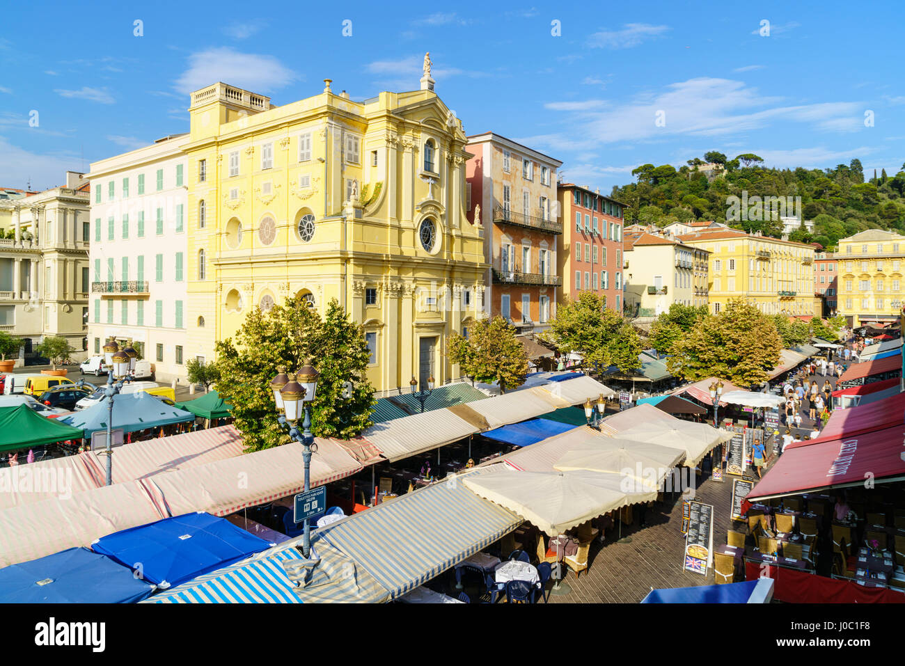 Market, Cours Saleya, Old Town, Nice, Alpes Maritimes, Cote d'Azur ...