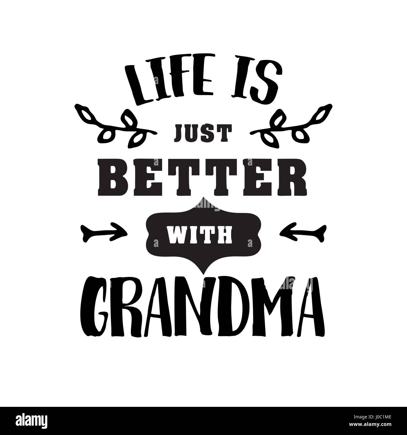 Best grandma handwritten in black Stock Vector Image & Art - Alamy