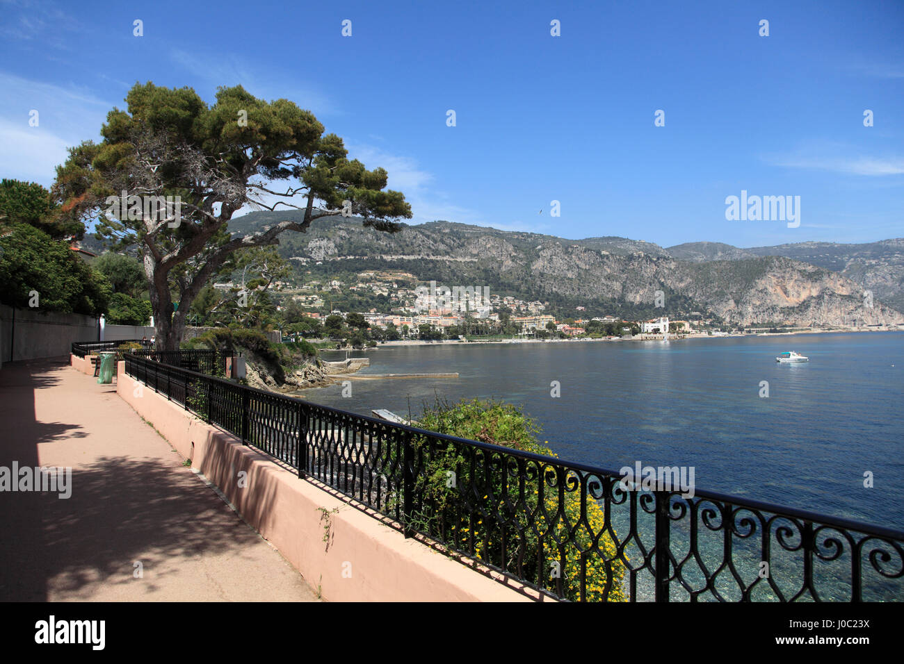 Coastal Path, Cap Ferrat Peninsula, Alpes Maritimes, Cote d'Azur ...