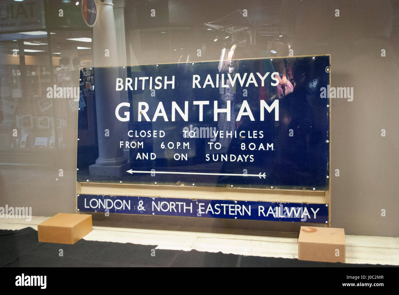 British Railways Grantham sign Stock Photo - Alamy