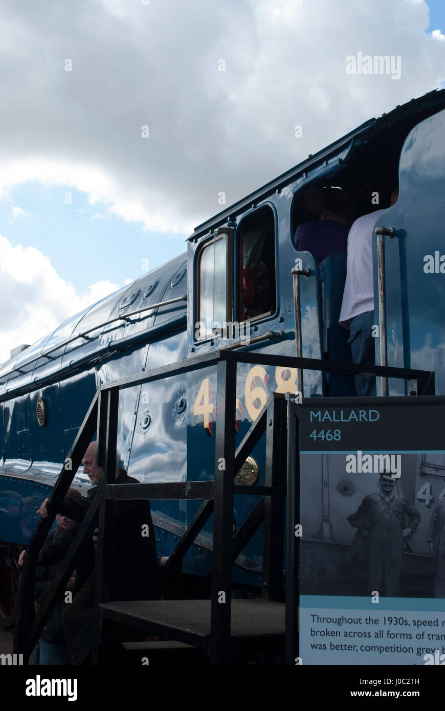 Mallard steam train Stock Photo - Alamy