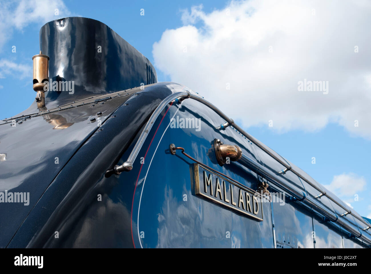 Mallard steam train Stock Photo - Alamy