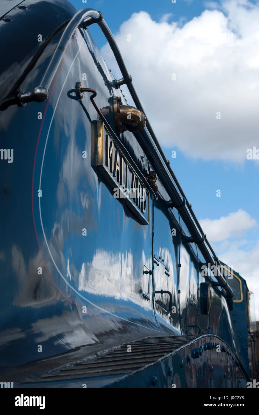 Mallard steam train Stock Photo - Alamy