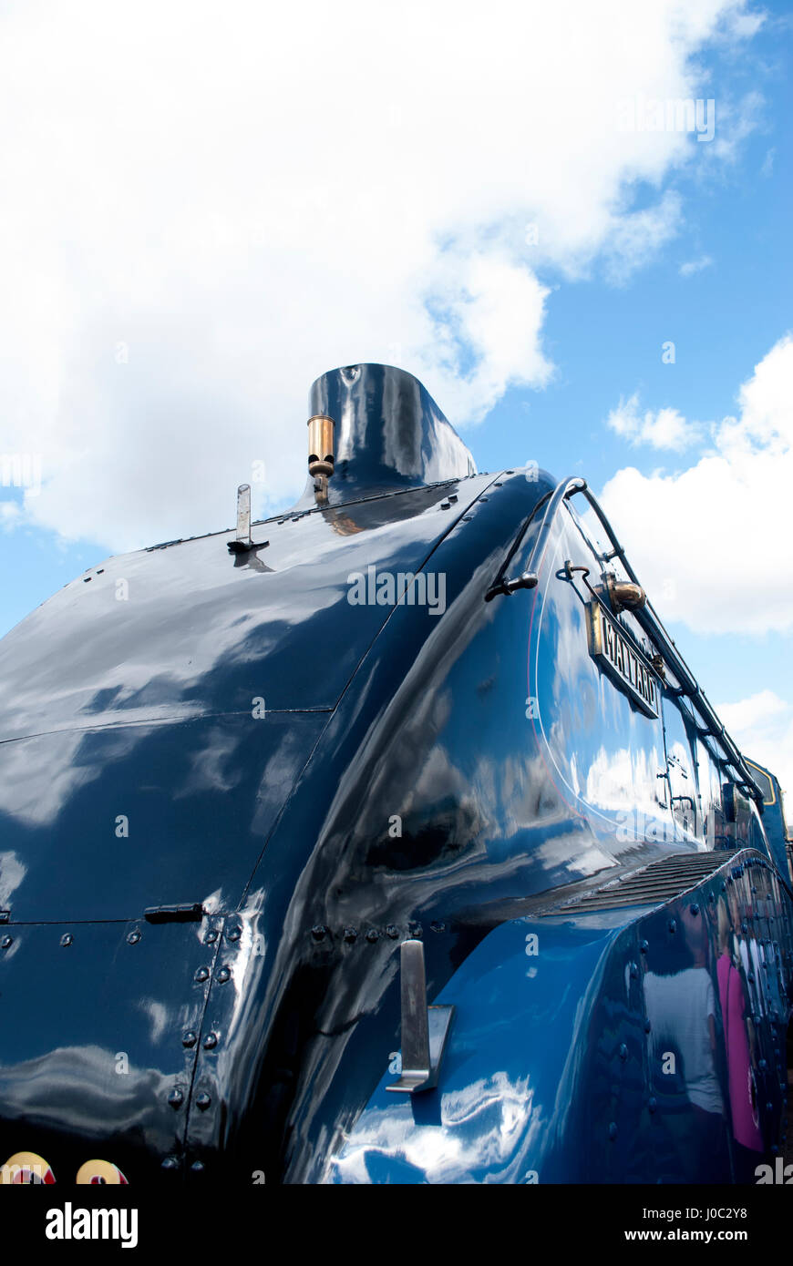 Mallard steam train Stock Photo - Alamy