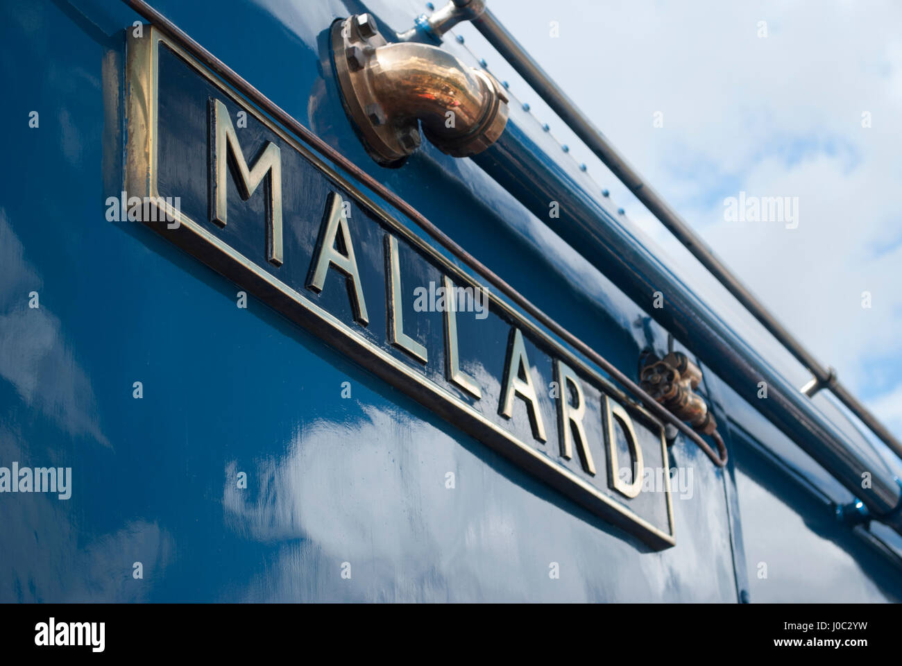 Mallard steam train Stock Photo - Alamy