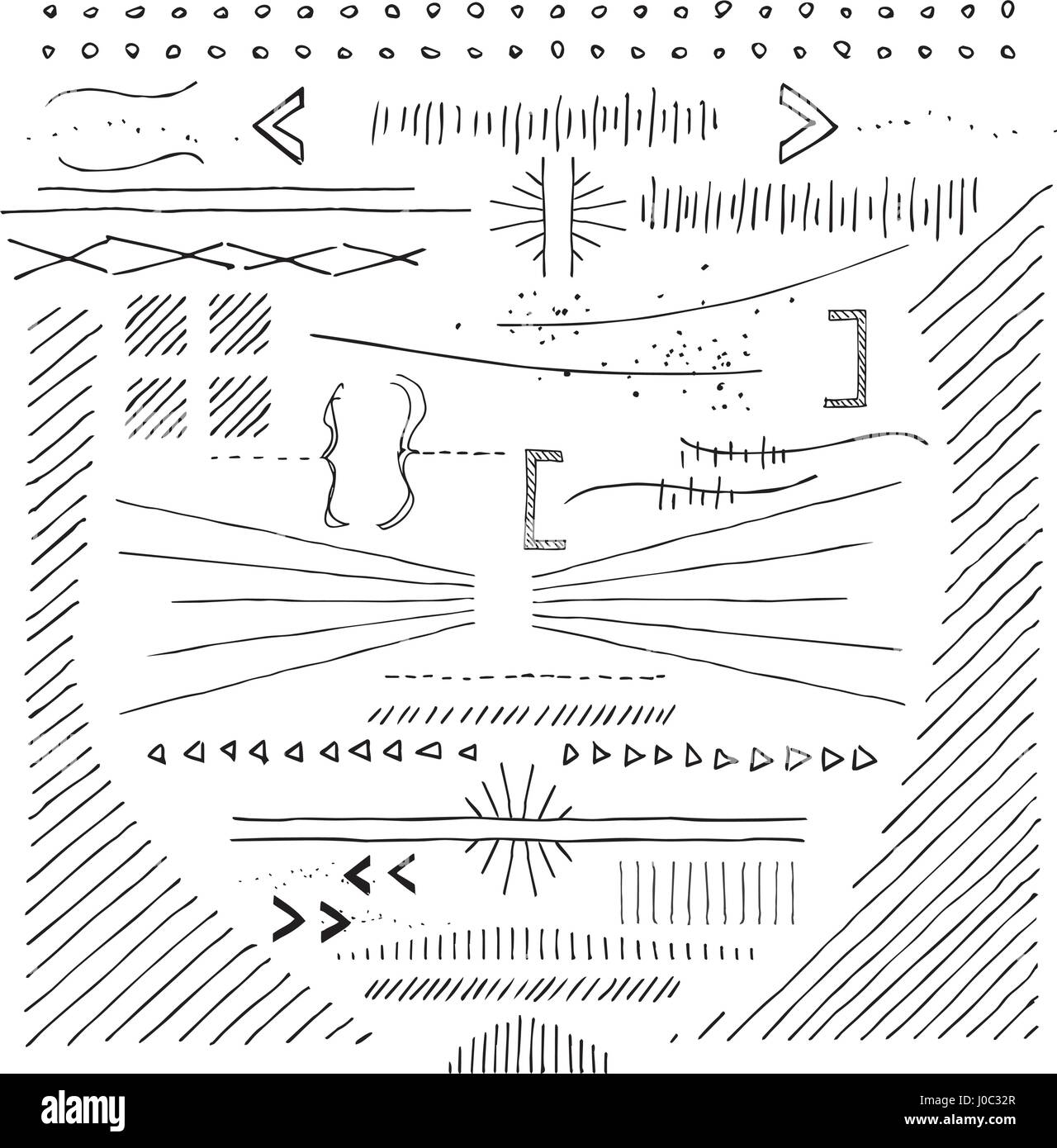 Hand Drawn Doodads, Sketches & Elements Stock Vector Image & Art - Alamy