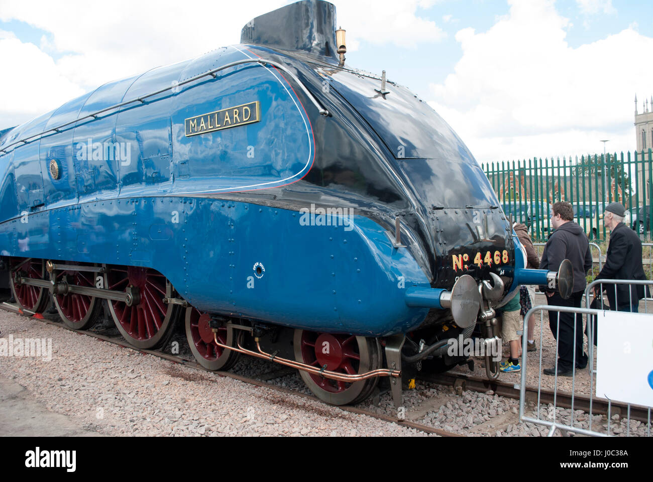 The front of the Mallard steam train Stock Photo - Alamy